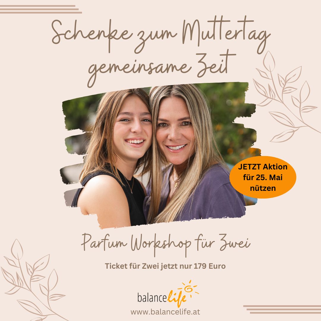 Zum Muttertag besonderes schenken: Parfum Workshop
